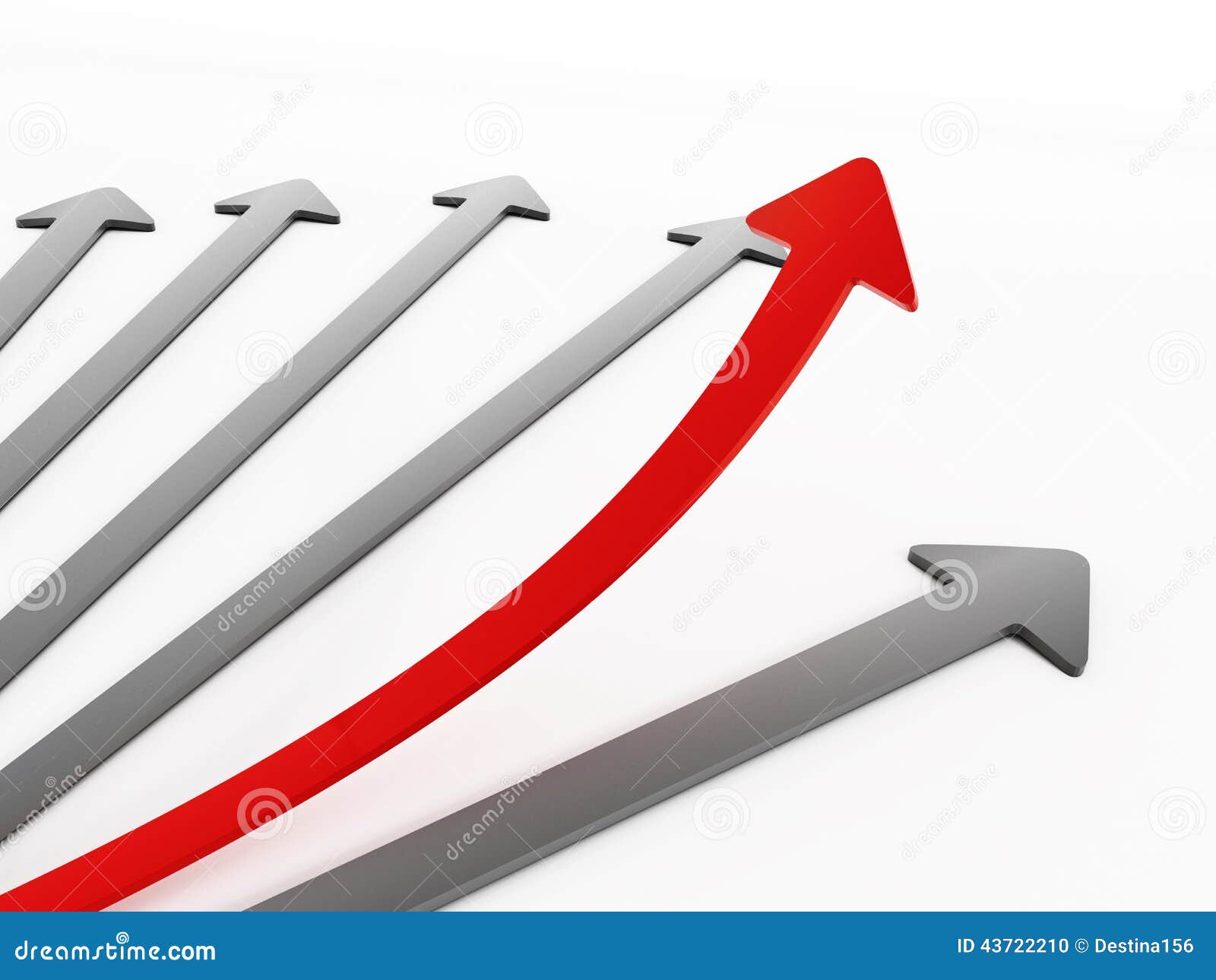 Red arrow moving up stock illustration. Illustration of dimensional ...