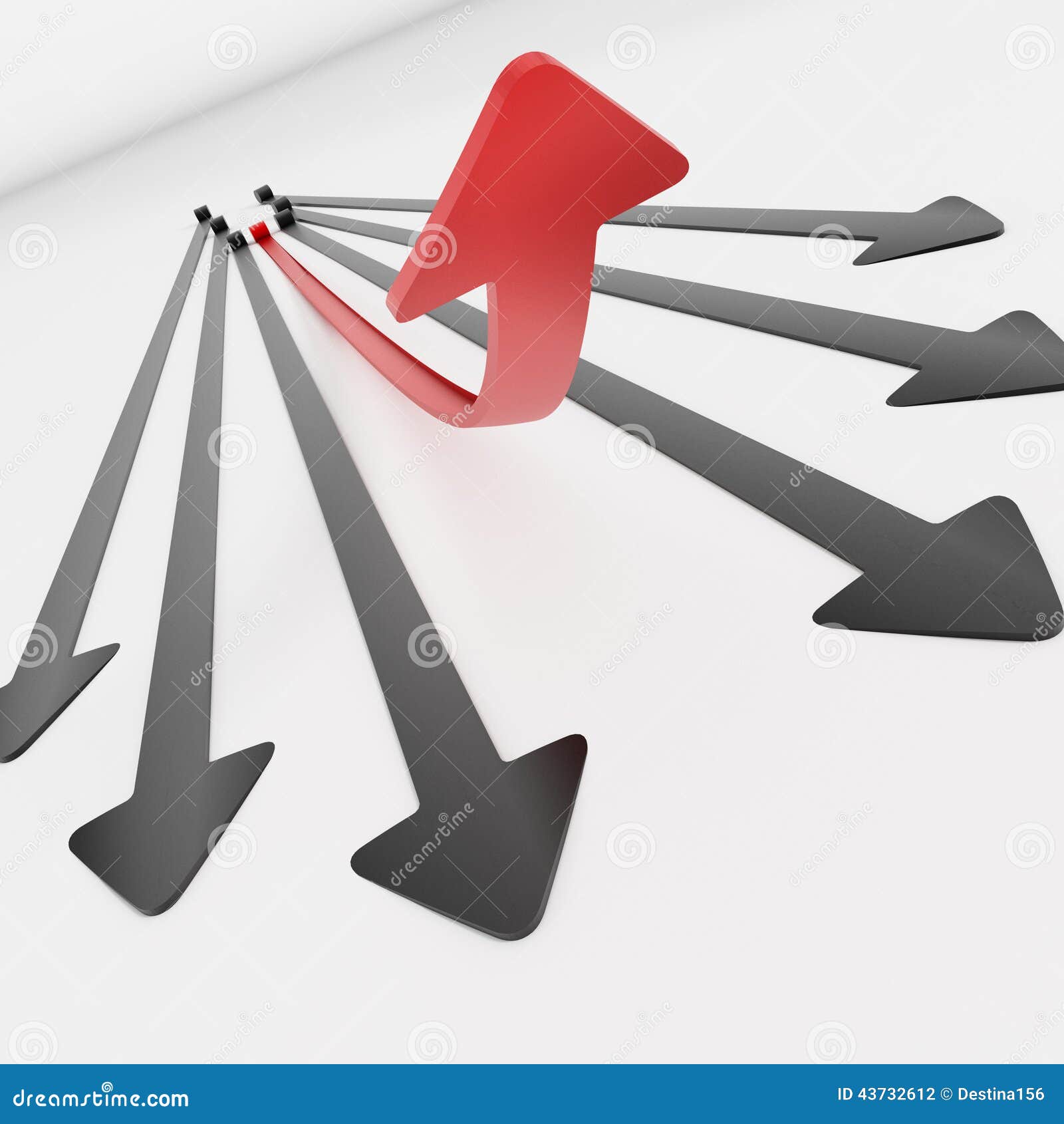 Red arrow moving up stock illustration. Illustration of copy - 43732612