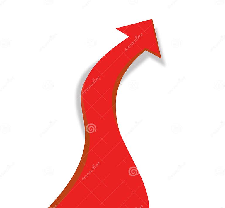 Red arrow pattern stock illustration. Illustration of swerve - 11924364