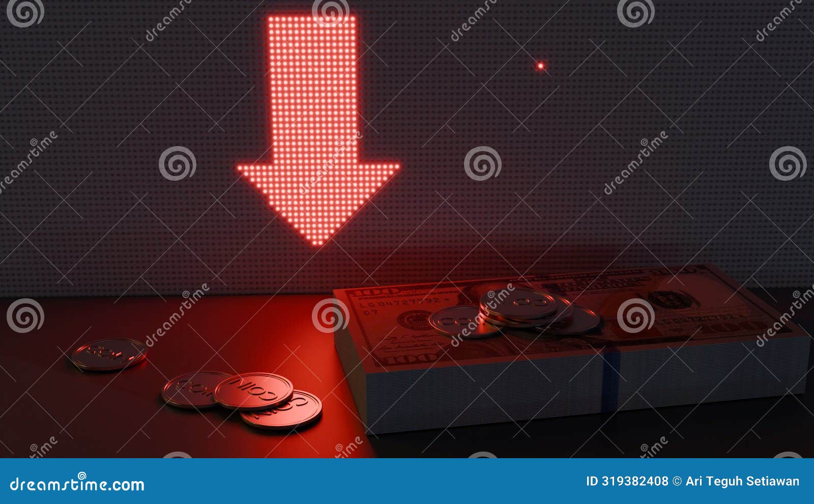 Stack Of One Hundred Dollar Bills Person Character Mascot With Tied ...