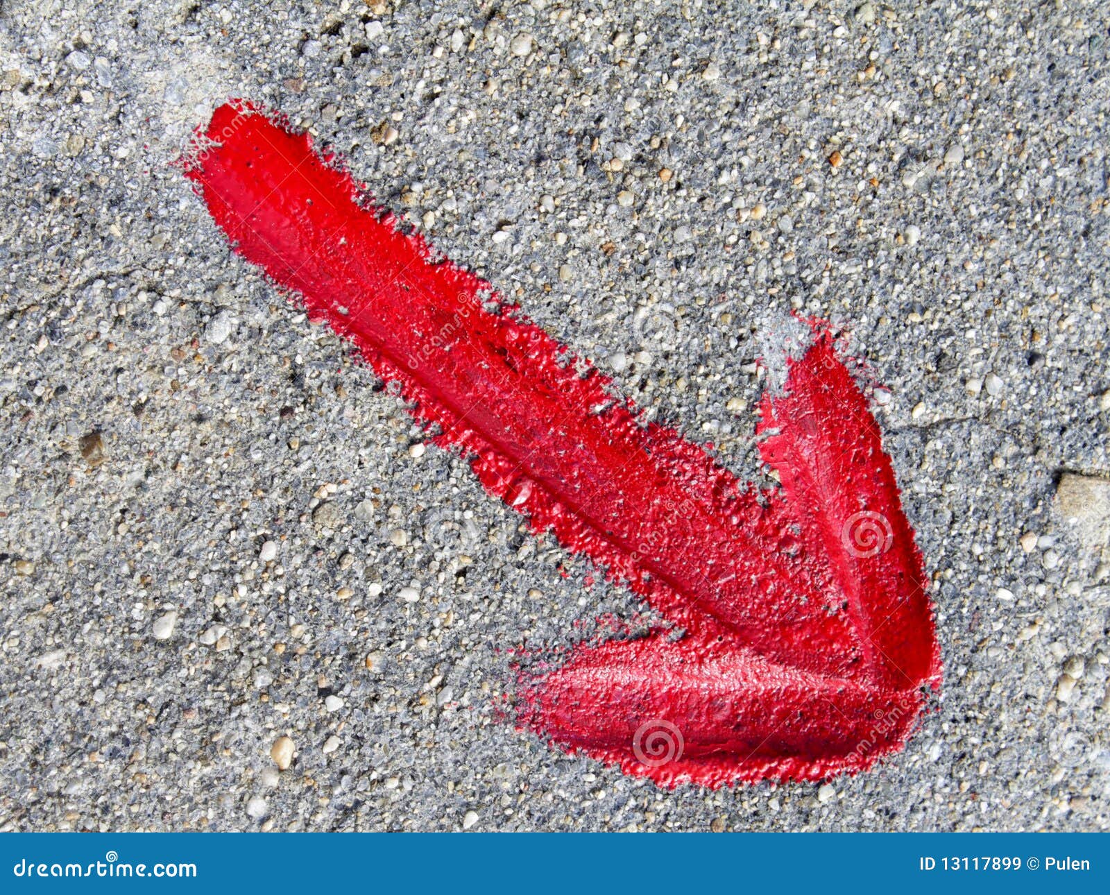 Red Arrow Pointing To the Lower Right Corner Stock Image - Image of ...