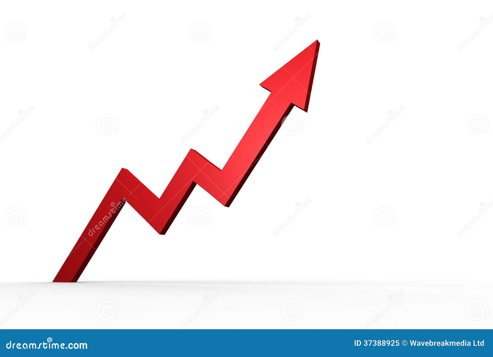 Red arrow pointing up stock illustration. Illustration of computer ...