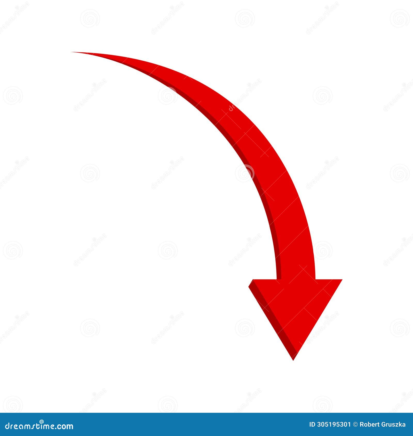 Red arrow stock illustration. Illustration of sign, movement - 305195301