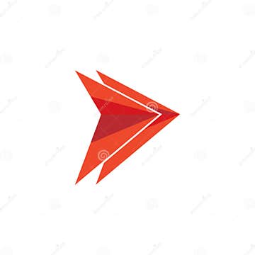 Red Arrow Right Direction Logo Vector Stock Vector - Illustration of ...