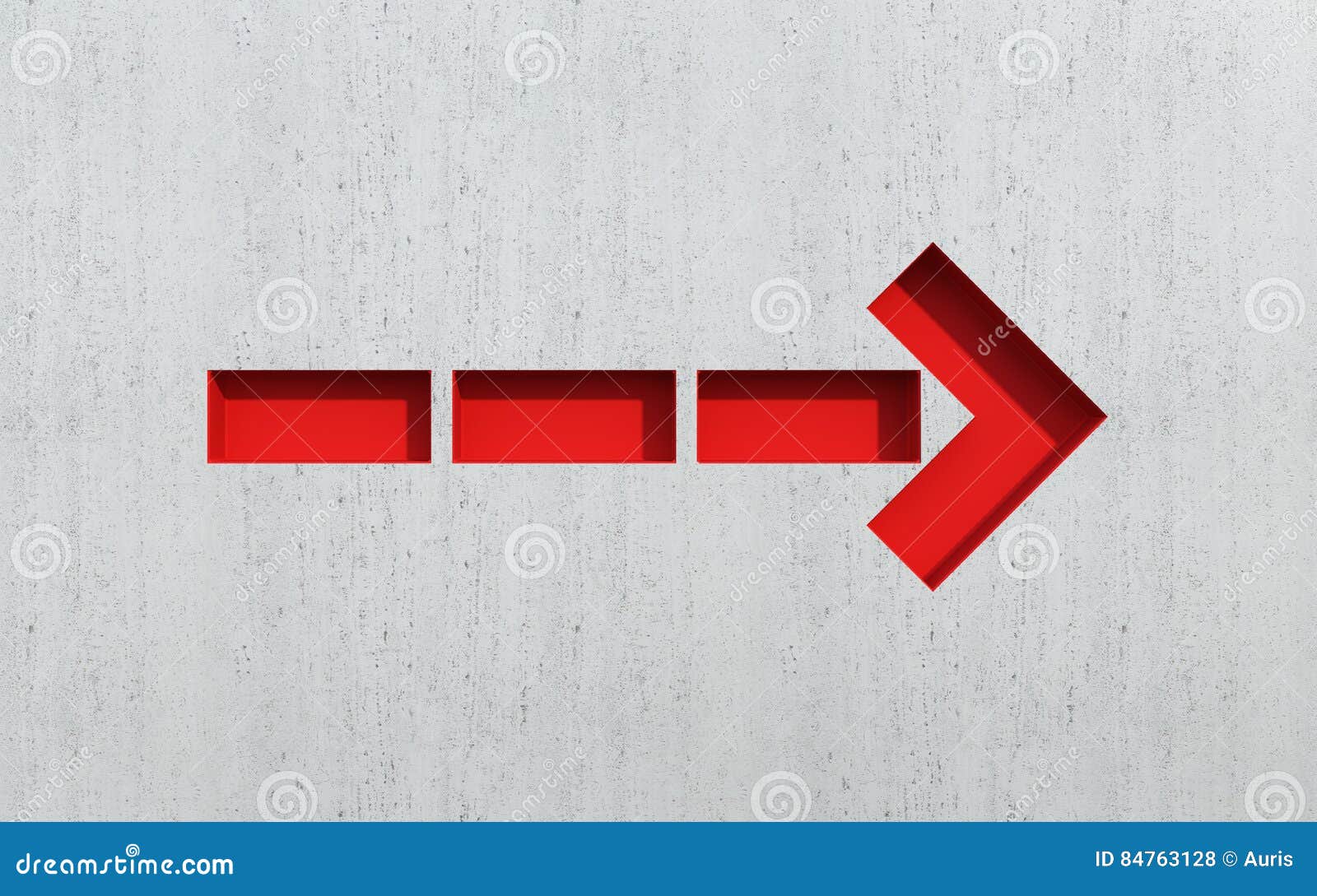 Red arrow show direction stock illustration. Illustration of arrow ...