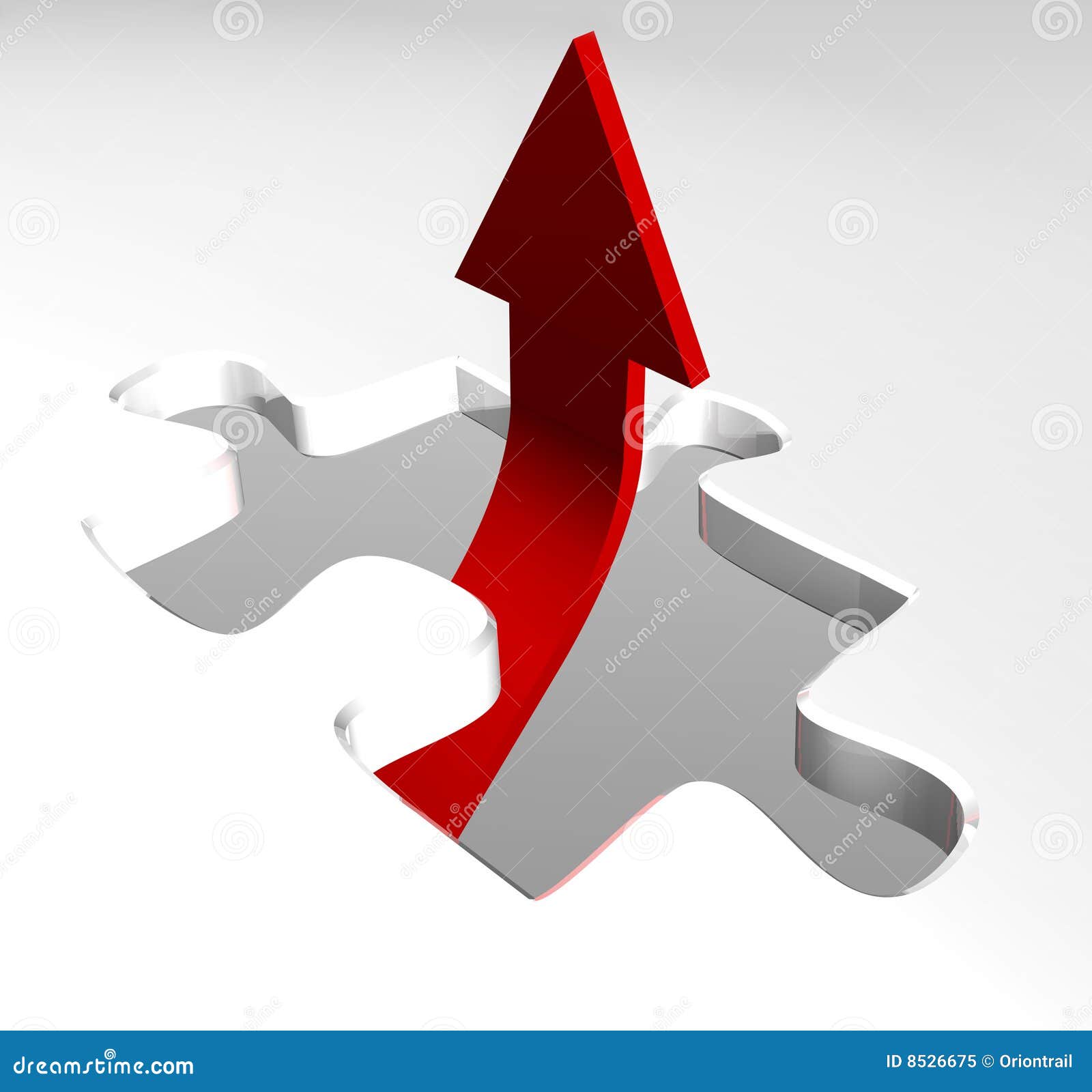 Red Arrow Showing Business Growth Stock Illustration - Illustration of ...