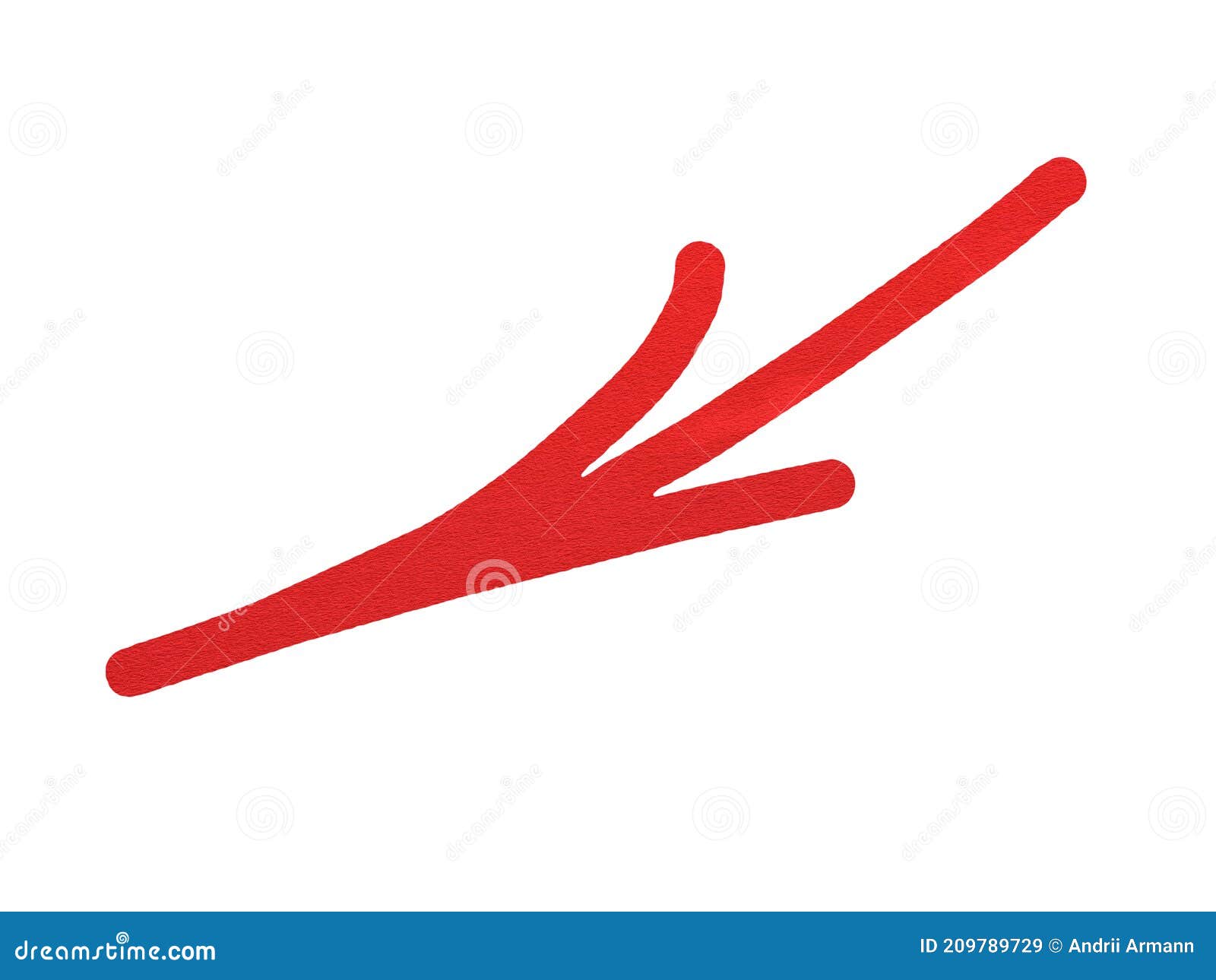 Red Arrow Sign Isolated on White Background, Pointer Sign, Creative ...