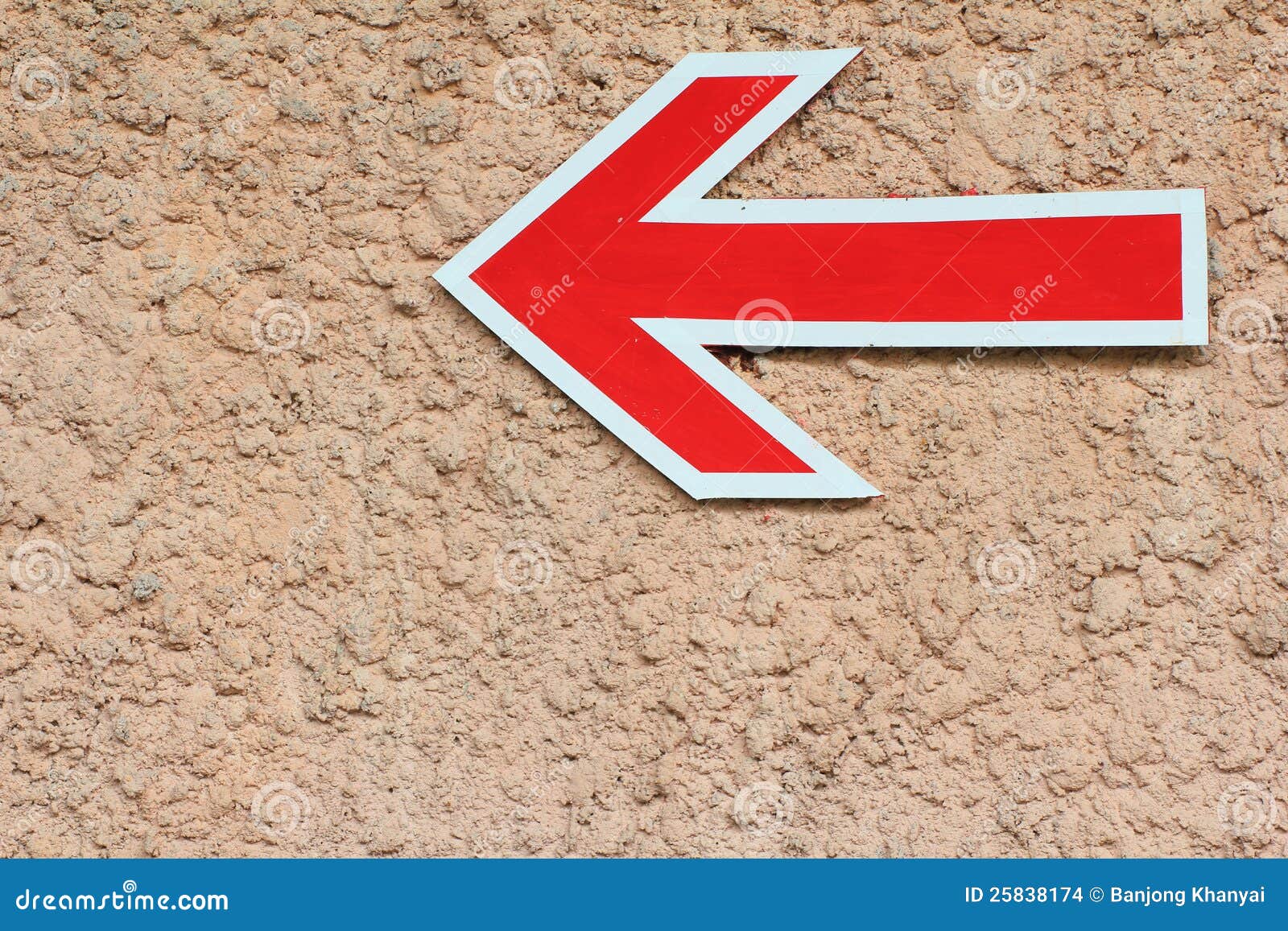 Red Arrow Sign, Left Direction Stock Photo - Image of transportation ...