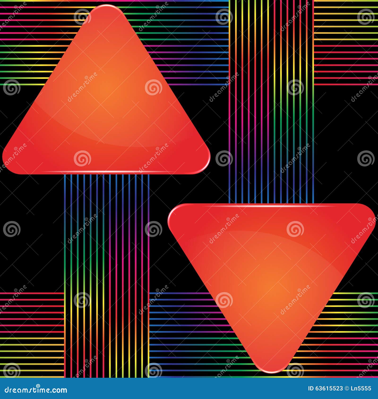 Red arrow signs stock illustration. Illustration of elements - 63615523