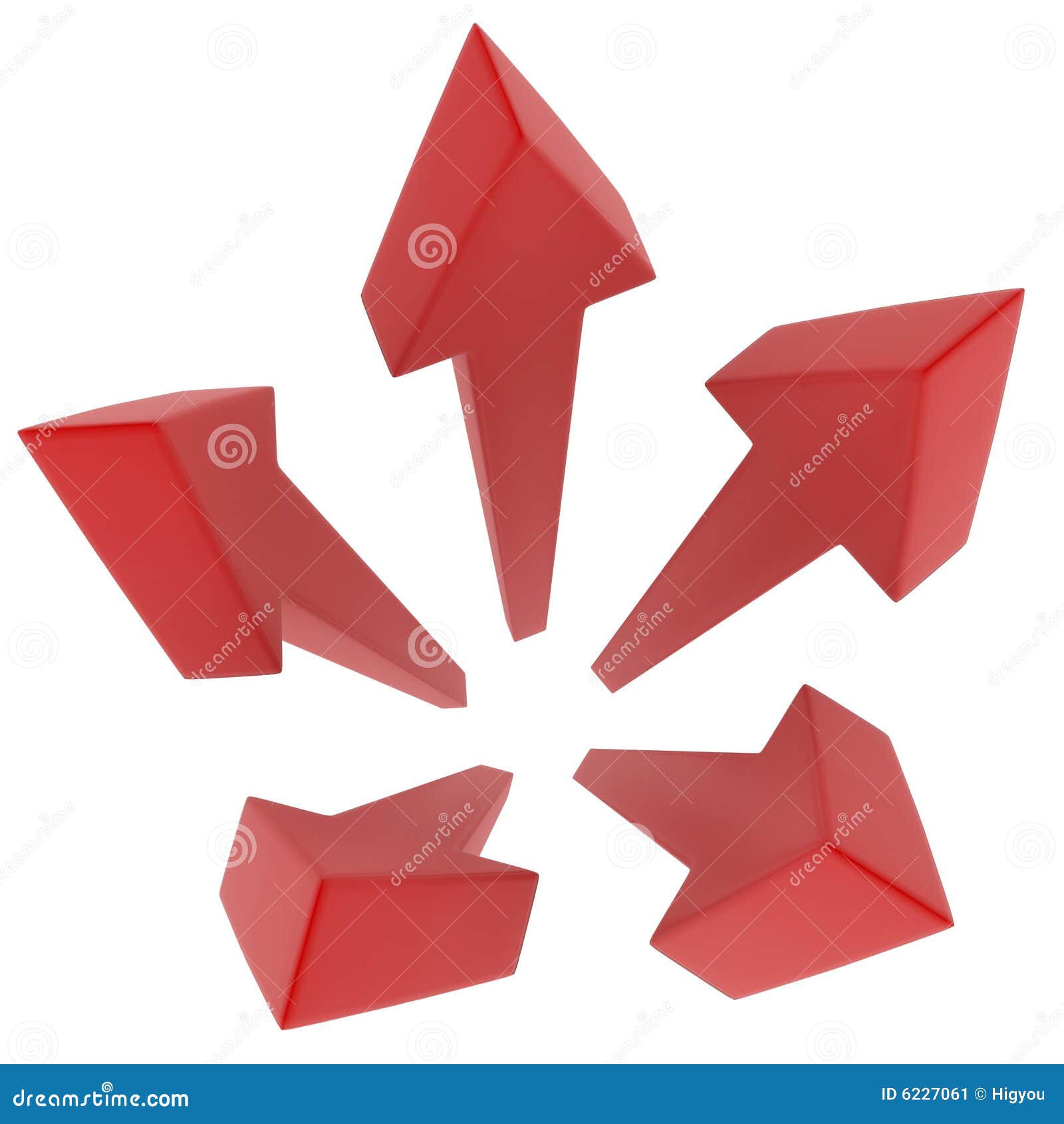 Red Arrow Star stock illustration. Illustration of location - 6227061