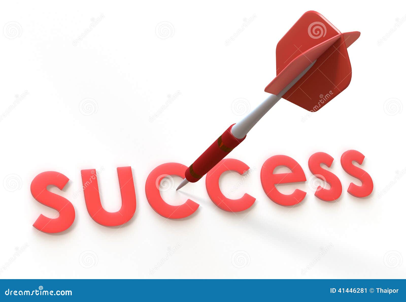 Red arrow and success text stock illustration. Illustration of ...