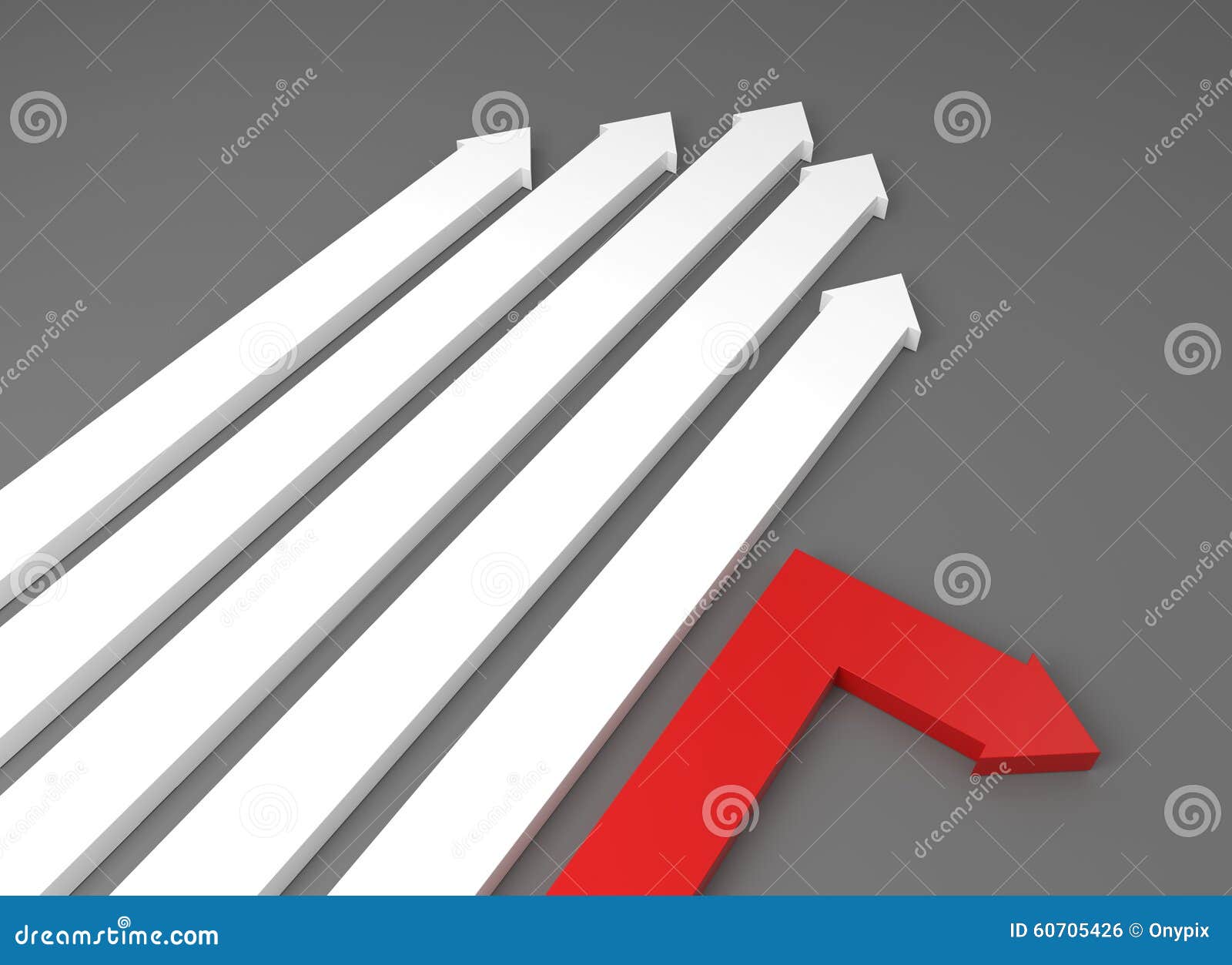Red arrow takes a turn stock illustration. Illustration of goal - 60705426
