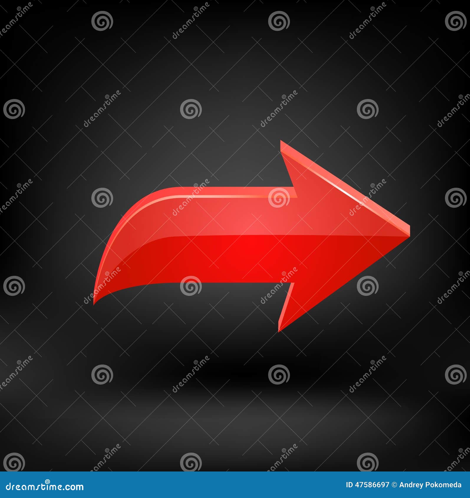 Red arrow. Vector stock vector. Illustration of collection - 47586697