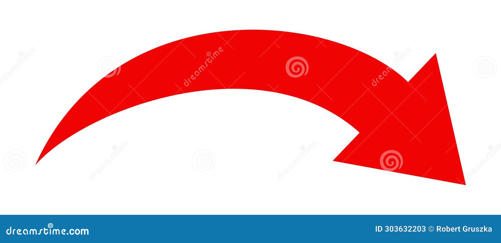 Red arrow stock illustration. Illustration of direction - 303632203