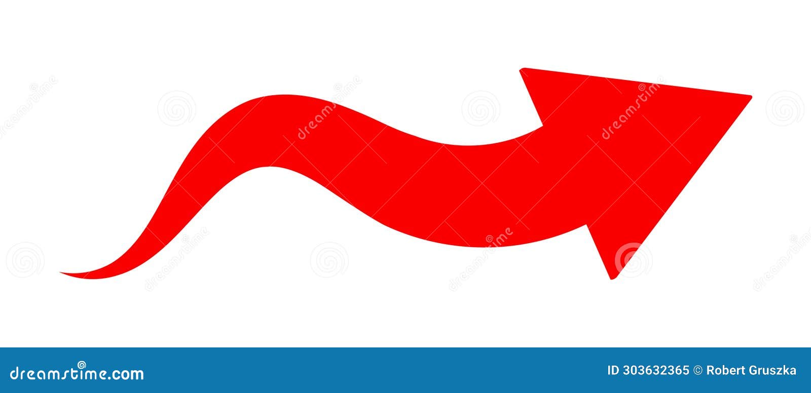 Red arrow stock vector. Illustration of icon, arrow - 303632365