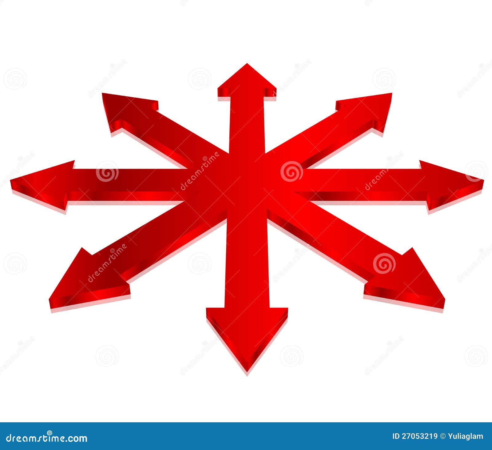 Red arrows stock vector. Illustration of dilemma, idea - 27053219