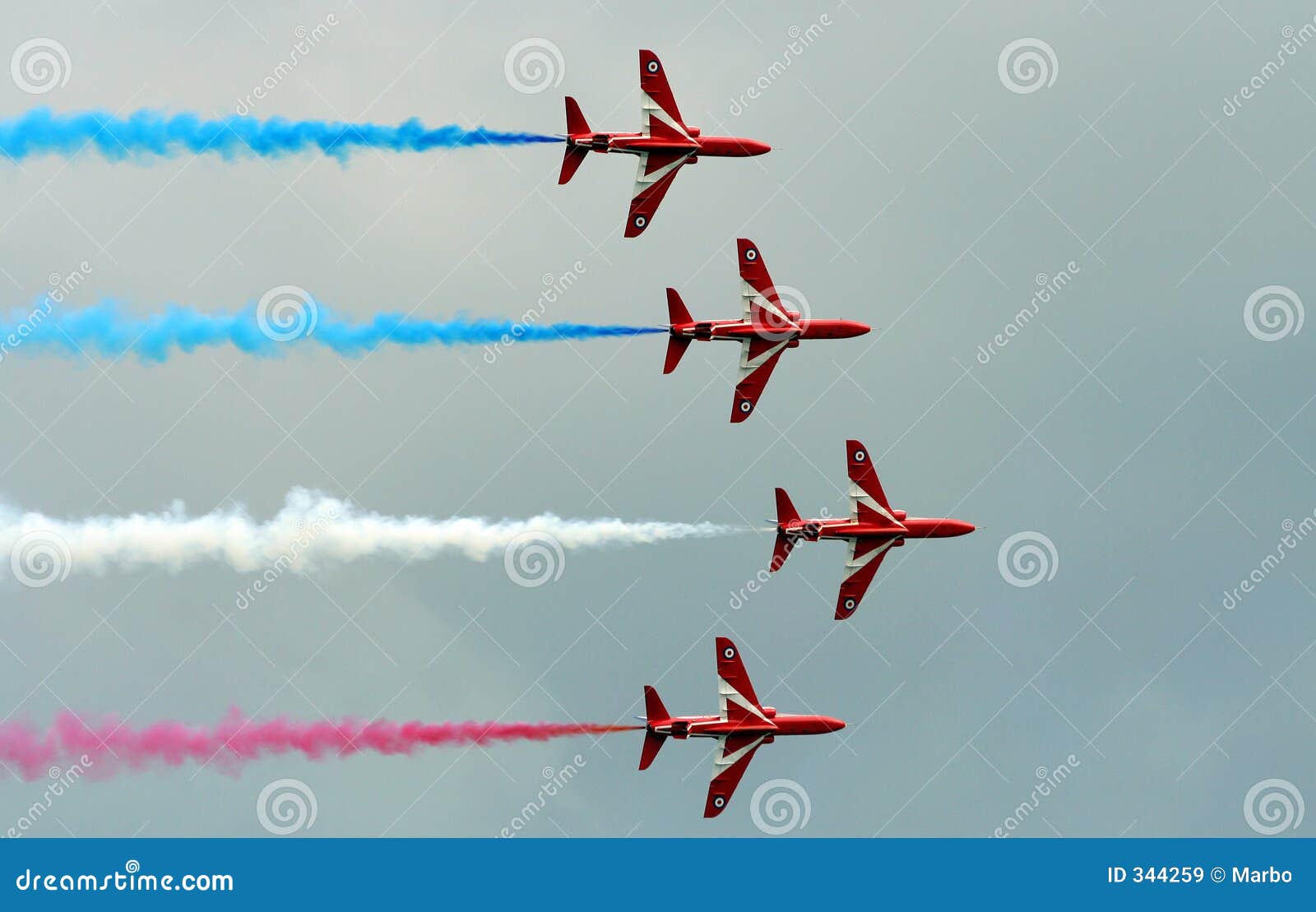 Red arrows stock image. Image of aircraft, smoke, high - 344259