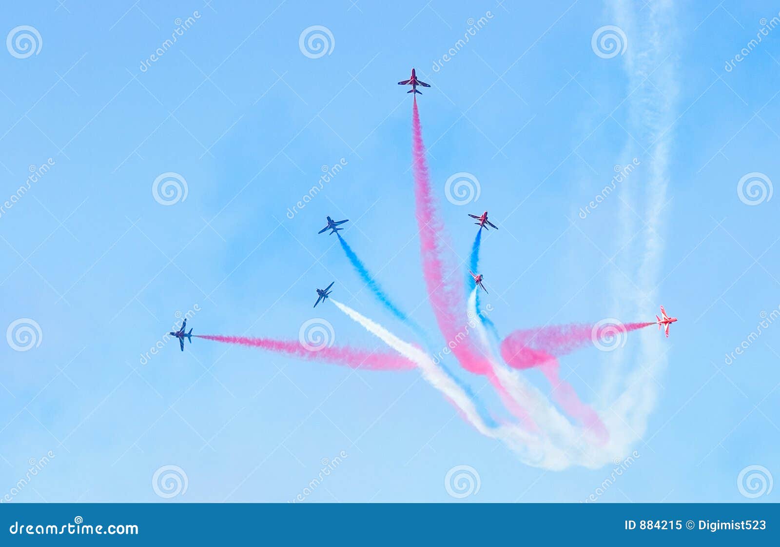Red Arrows stock image. Image of plane, airshow, force - 884215