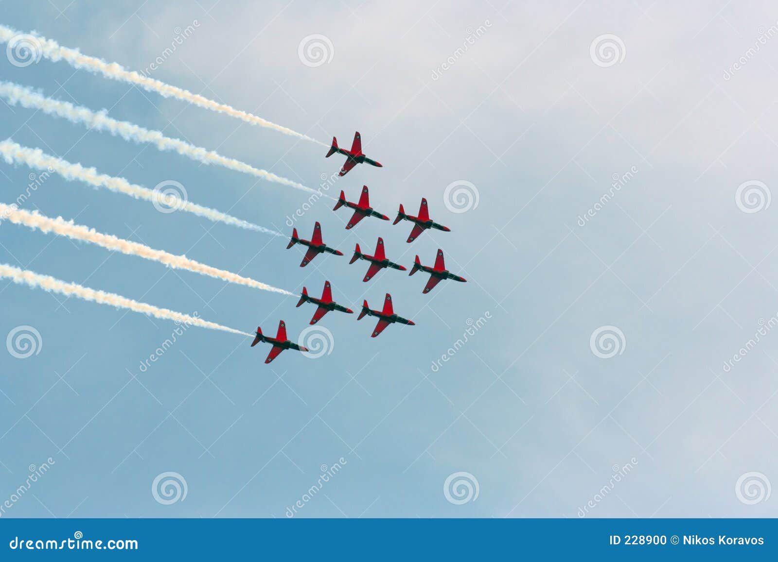 Red Arrows Air Show stock photo. Image of aerobatics, arrows - 228900