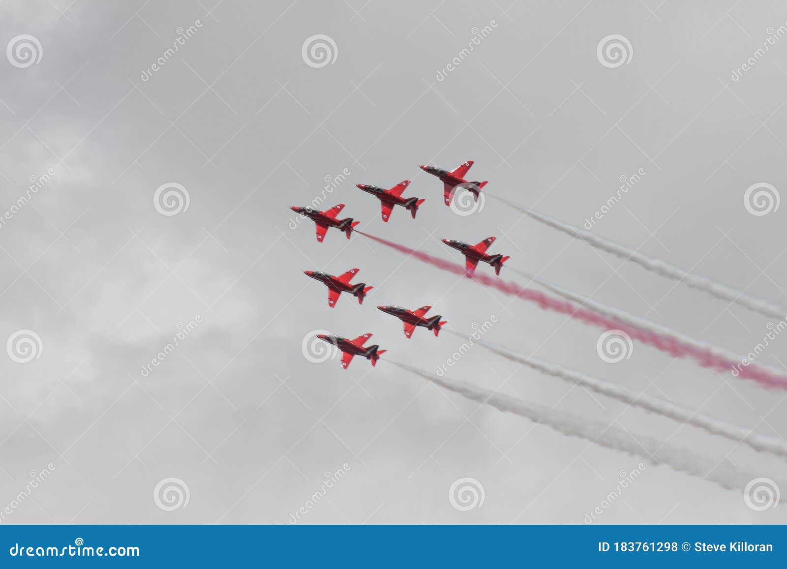 Red Arrows Flying Display, Close Formation Editorial Stock Photo ...