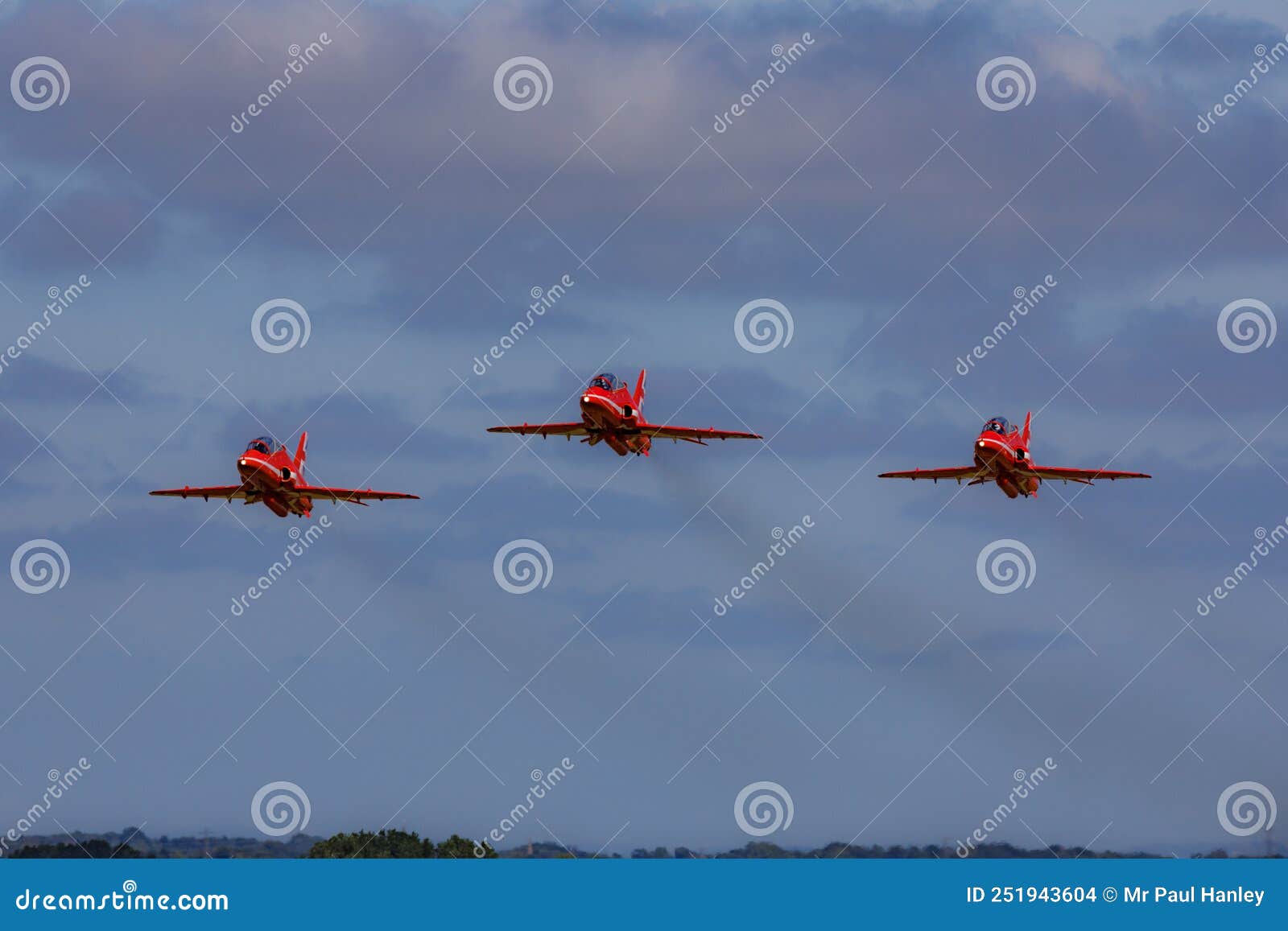 3 Red Arrows Hawk Jets Take Off from Blackpool Airport Editorial Stock ...