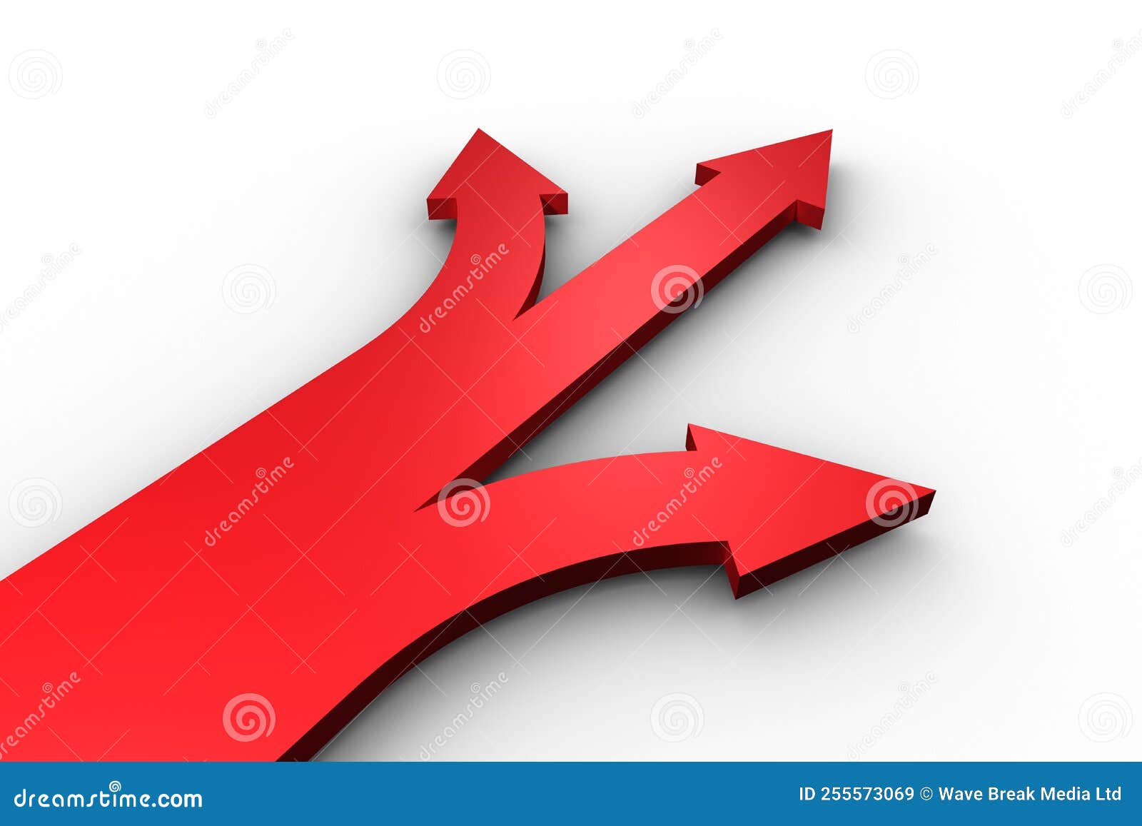 Red arrows pointing stock illustration. Illustration of graphic - 255573069