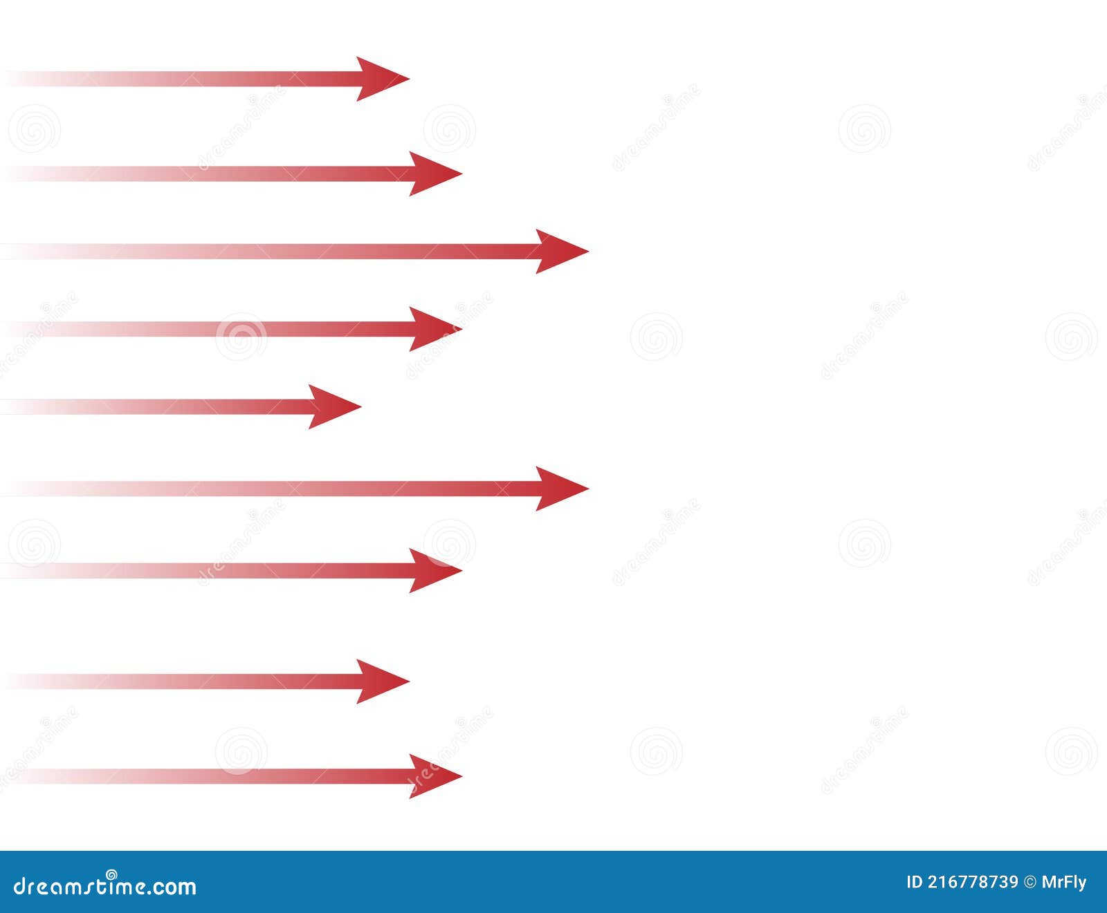 Red Arrows Pointing Sideways, Vector Illustration Stock Vector ...