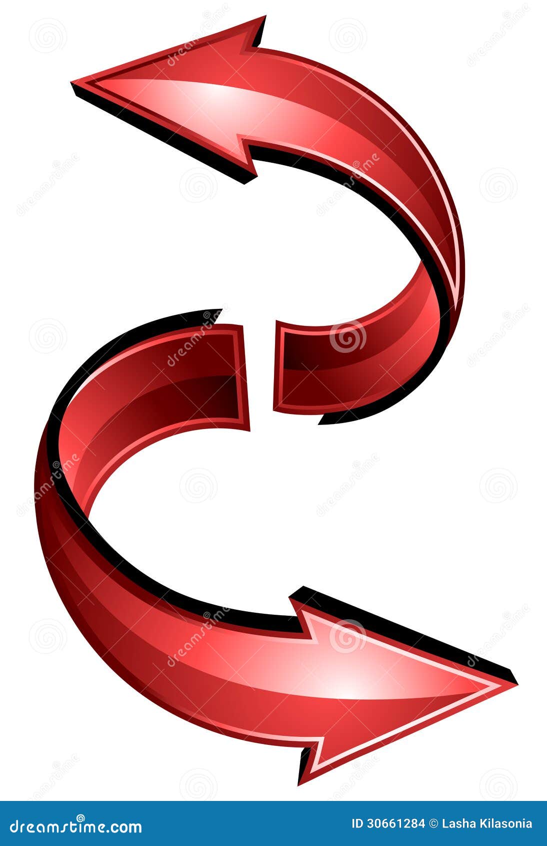 Red Arrows Ring Rotating stock illustration. Illustration of ...