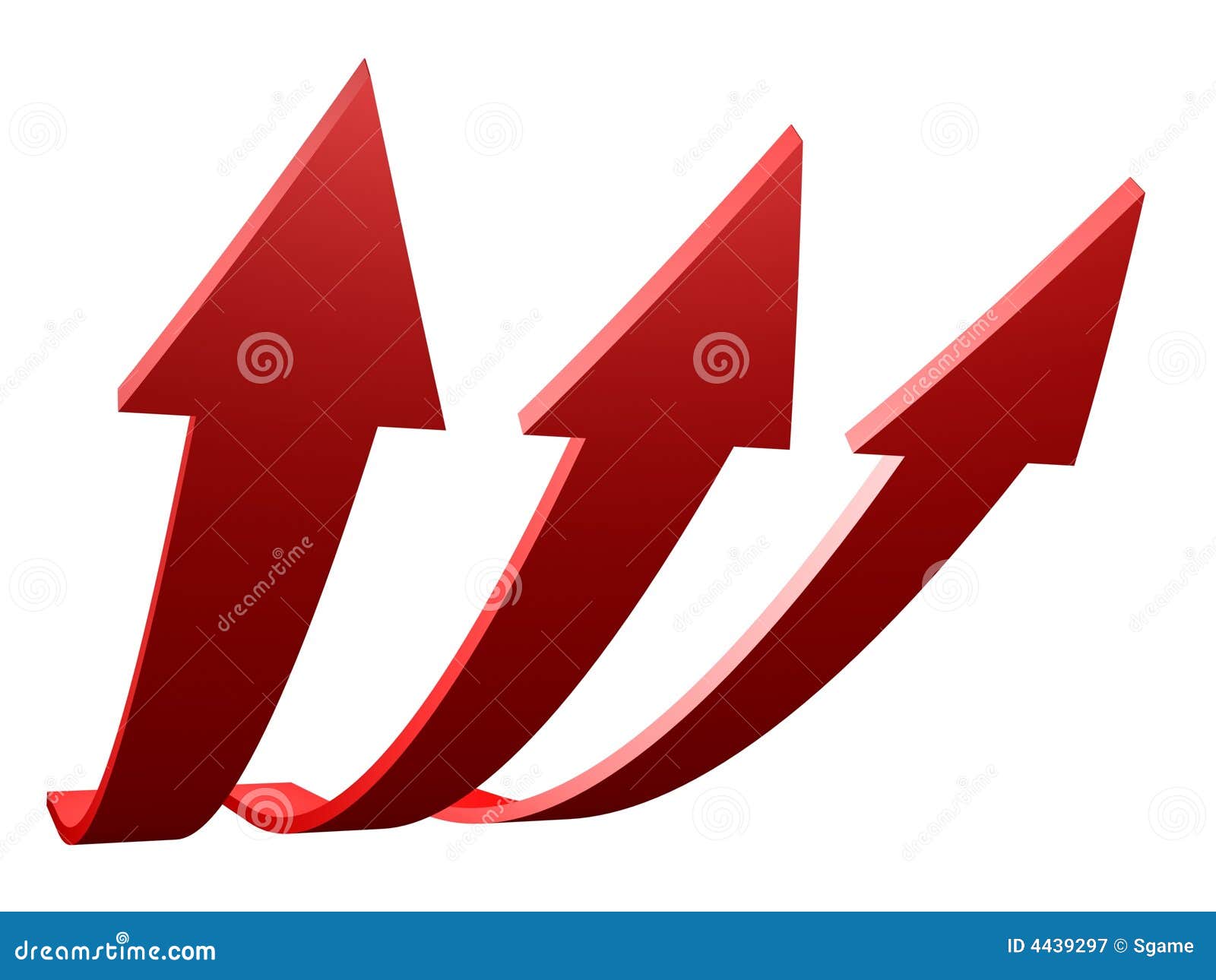 Red arrows up stock illustration. Illustration of strong - 4439297