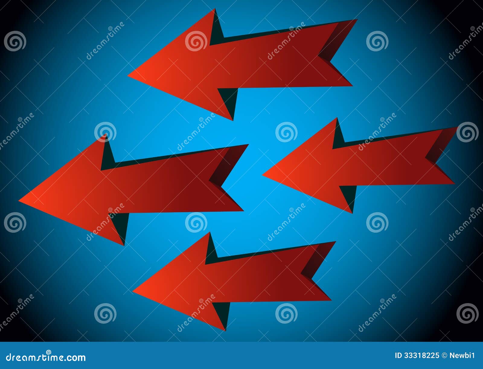 Red arrows. Vector stock vector. Illustration of circle - 33318225