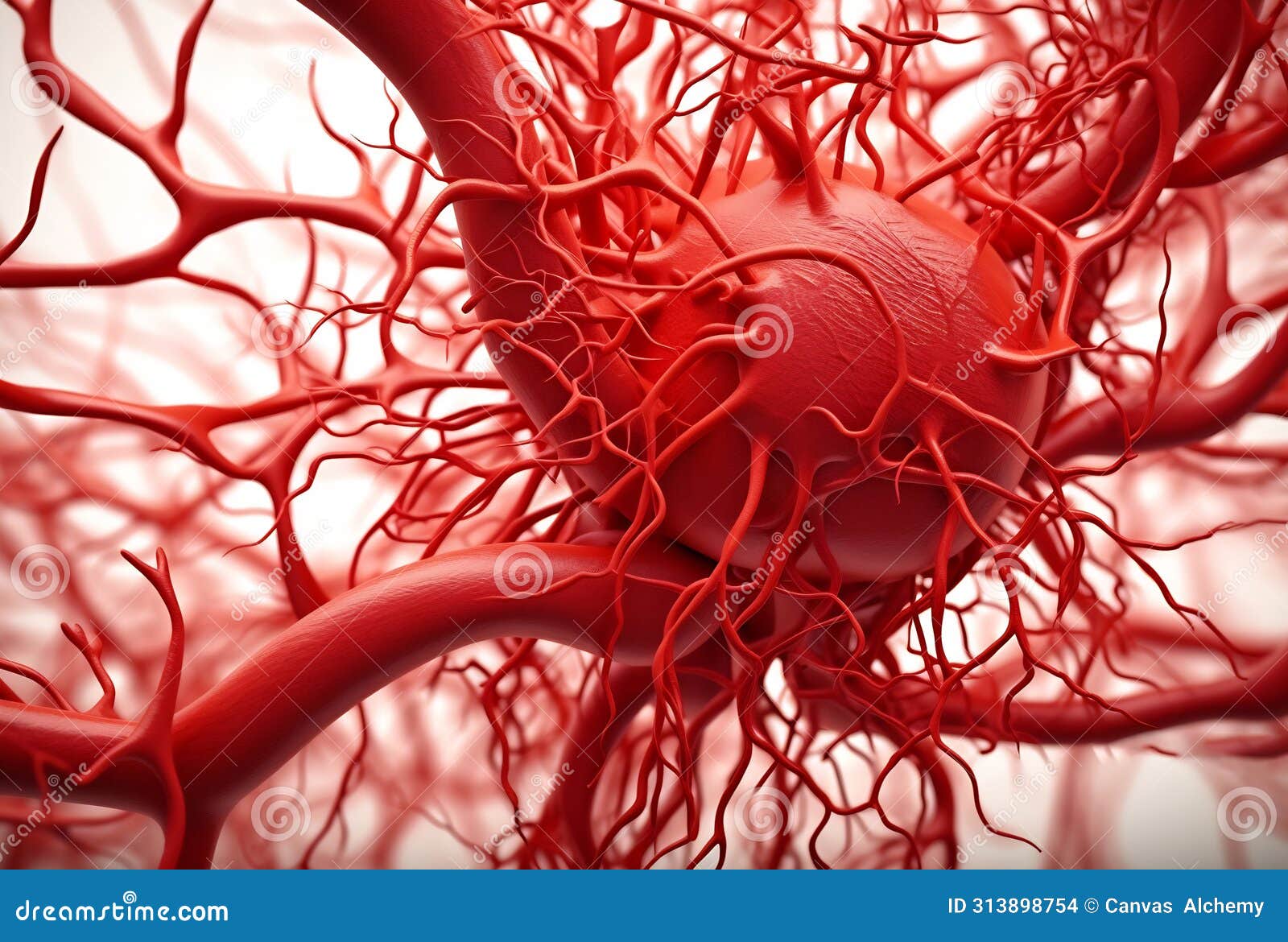 Red Arterial Network Close-Up Stock Photo - Image of arterial, detailed ...