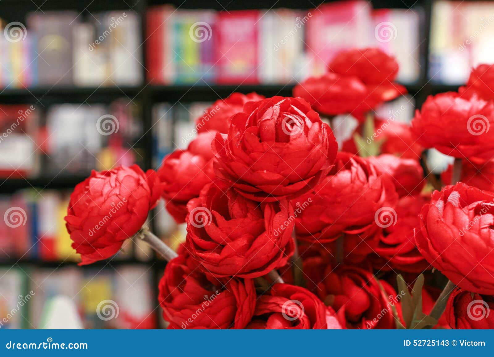 Red artificial rose stock image. Image of store, blossom - 52725143