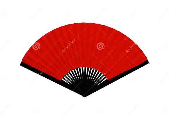 Red Asian Fan stock illustration. Illustration of chinese - 62444925