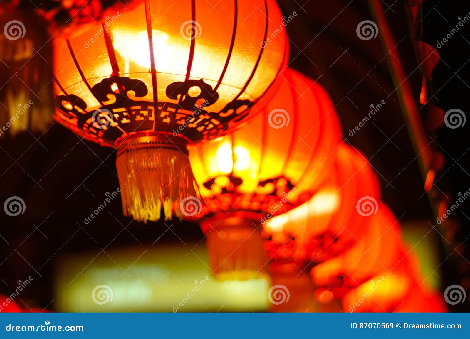 Red Asian Lanterns stock image. Image of craft, equipment - 87070569