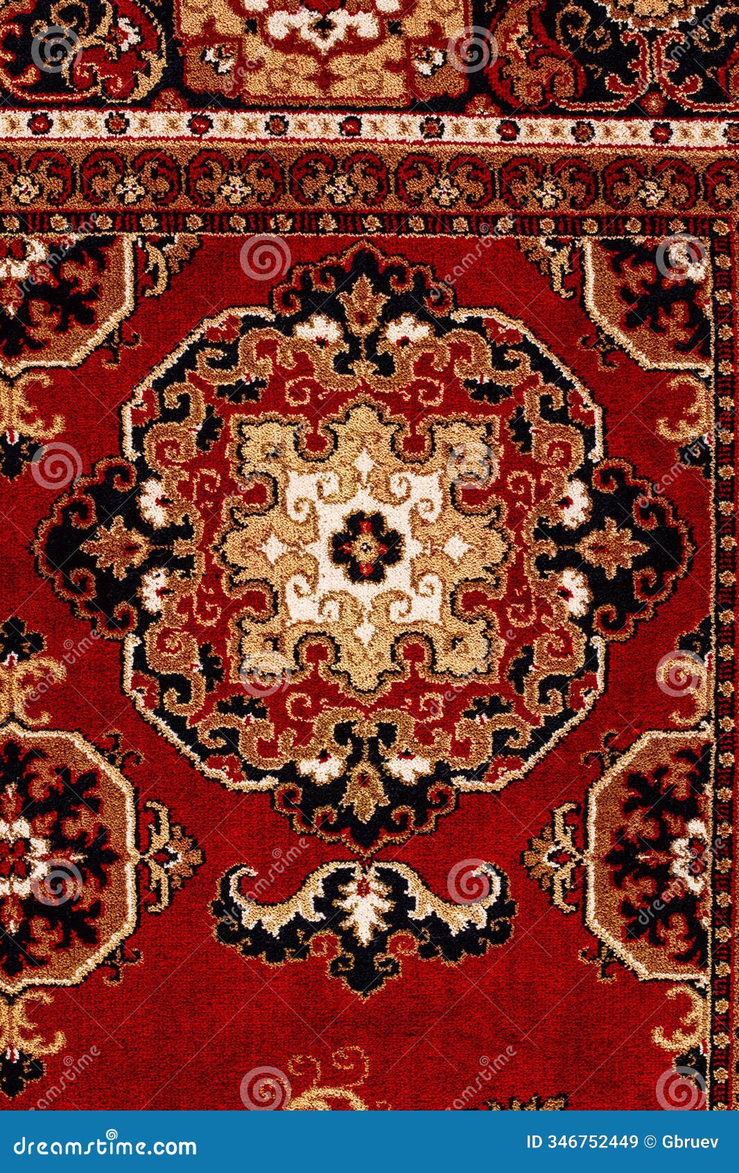 Red Asian Oriental Carpet Texture Background Royalty-Free Stock ...