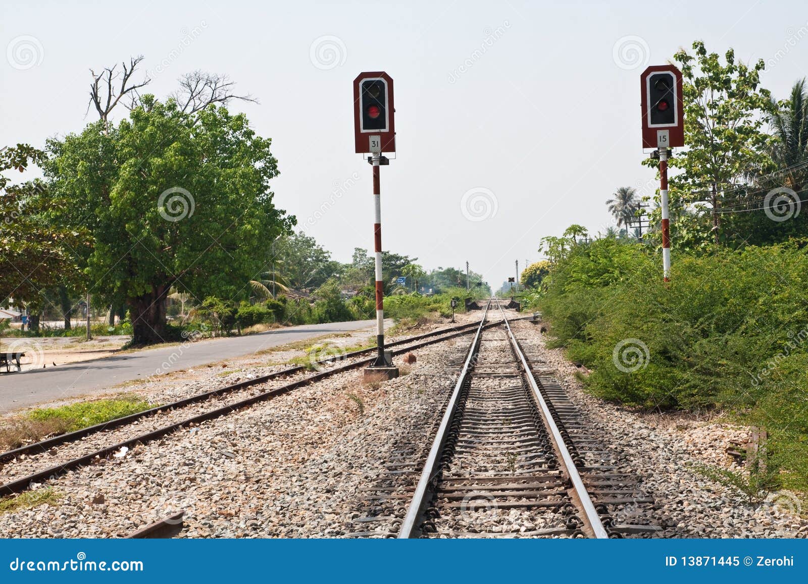 Red Aspect Signal stock image. Image of direction, blue - 13871445