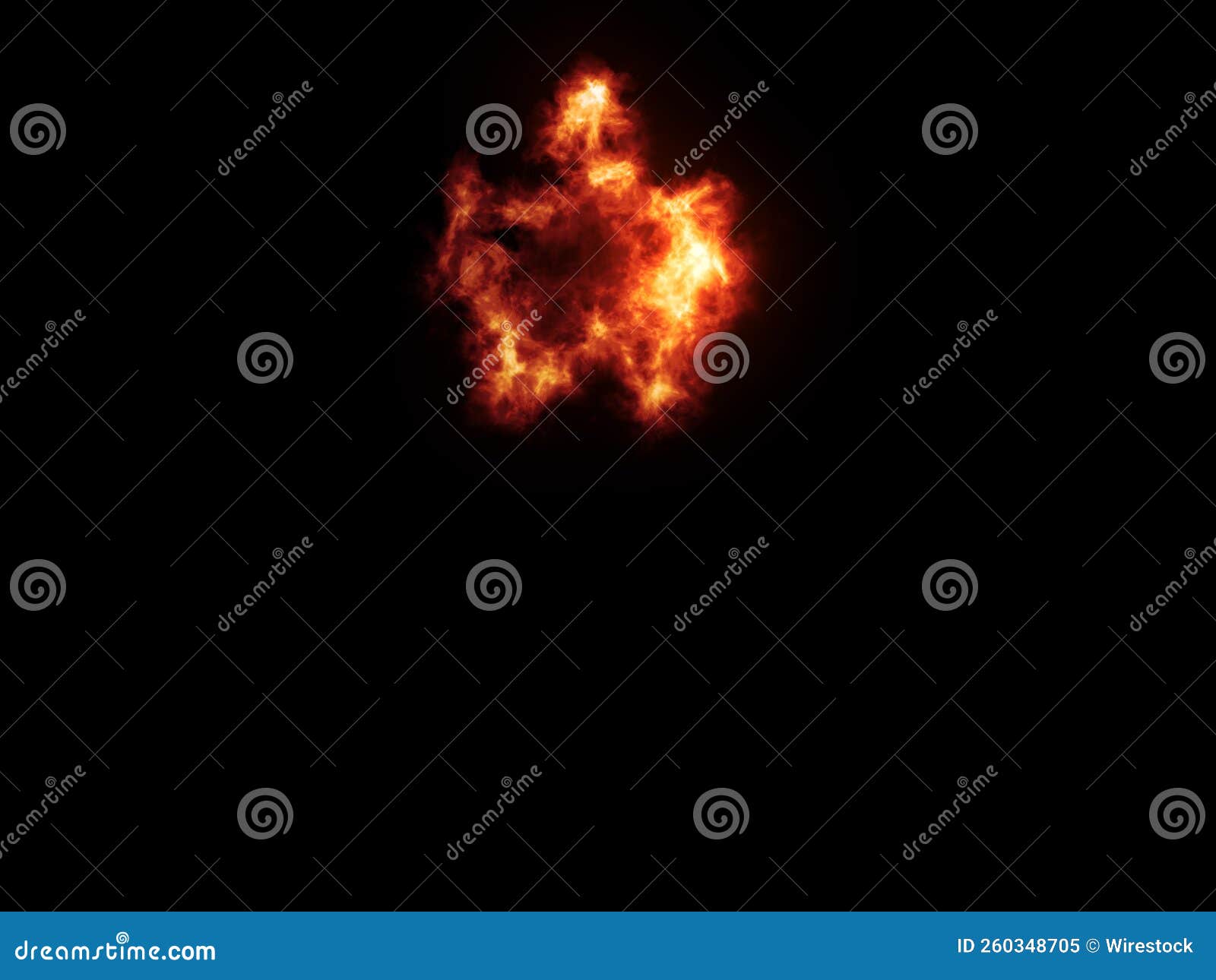 Red Asterisk Symbol Burning in Flames on a Dark Background Stock ...
