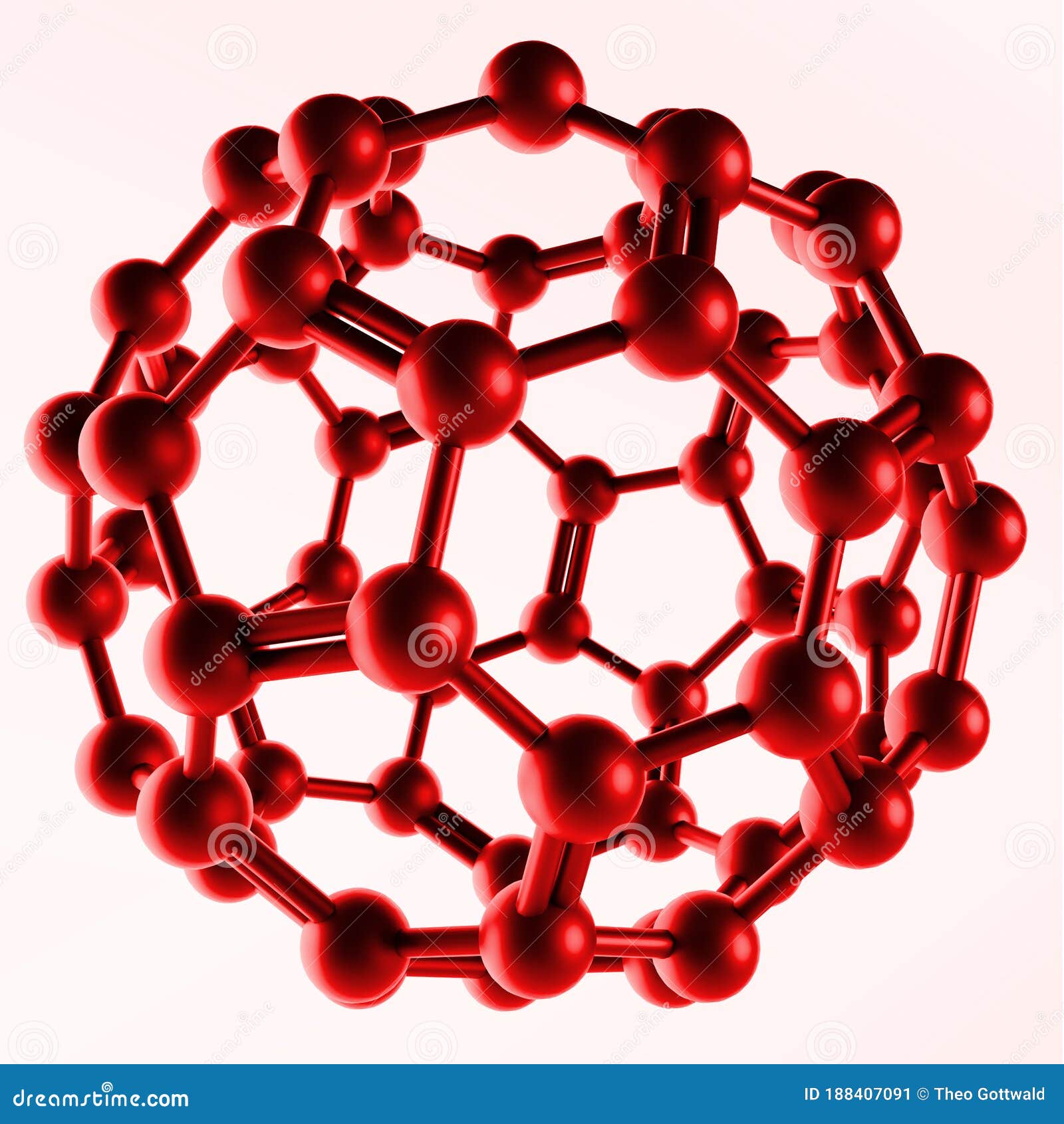 Red atom structure stock illustration. Illustration of properties ...