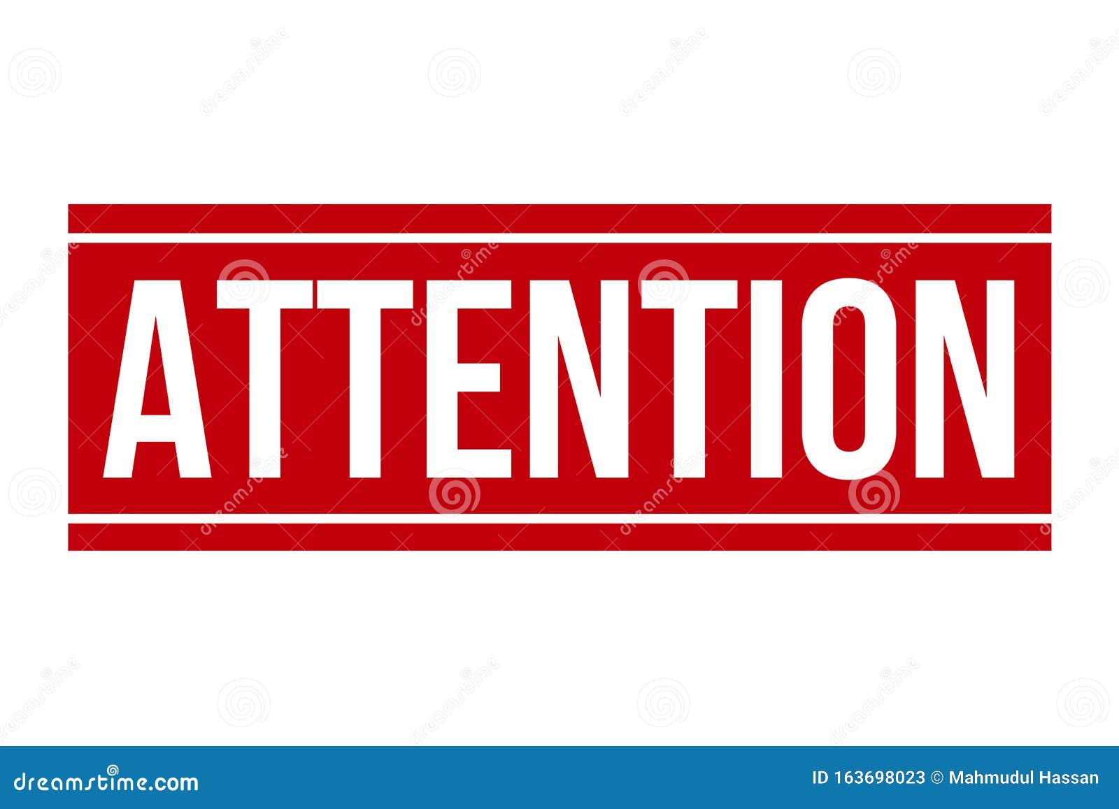 Red Attention Rubber Stamp - Vector Stock Vector - Illustration of icon ...