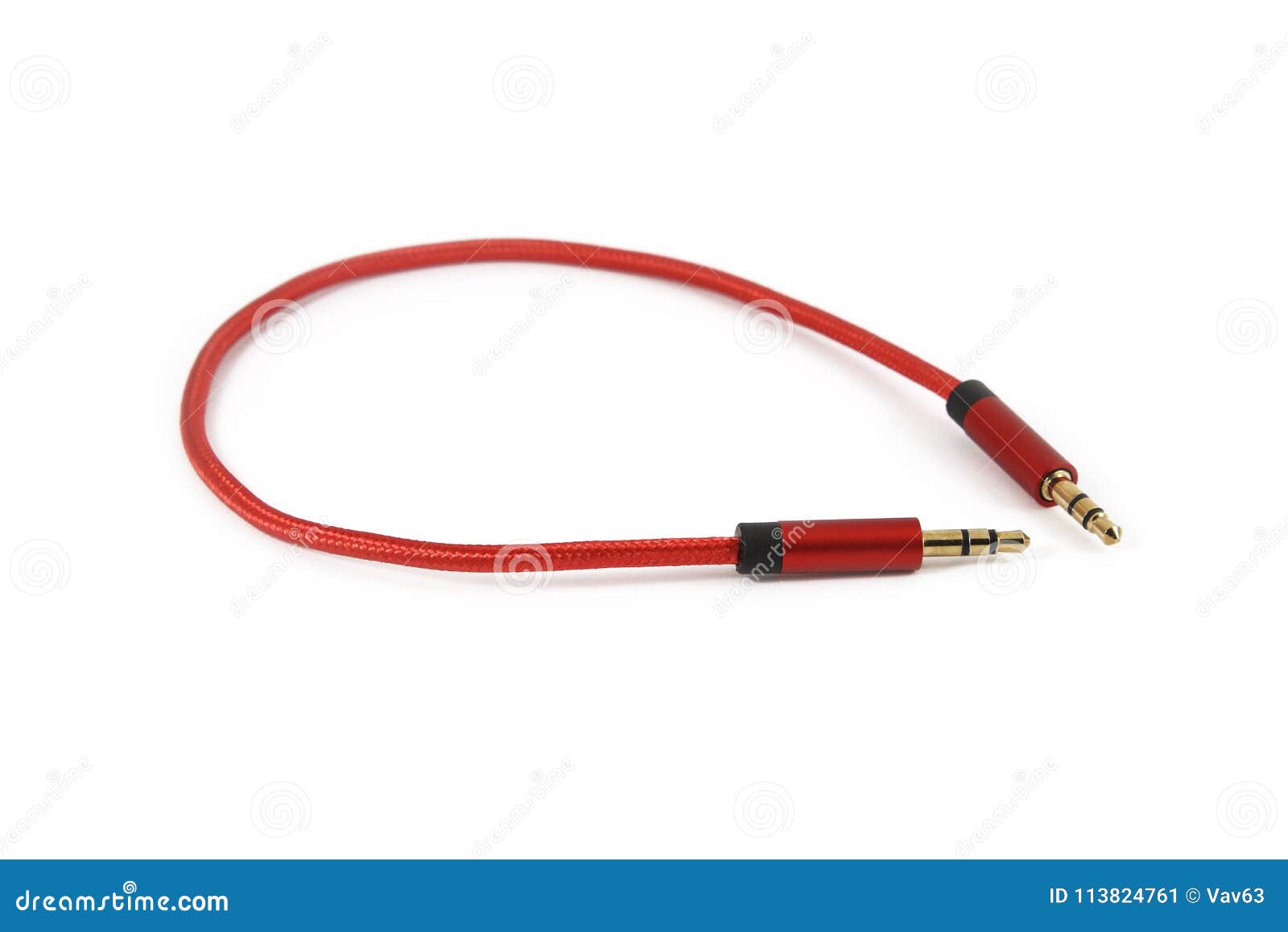 Aux cable stock image. Image of adapter, music, connector - 113824761