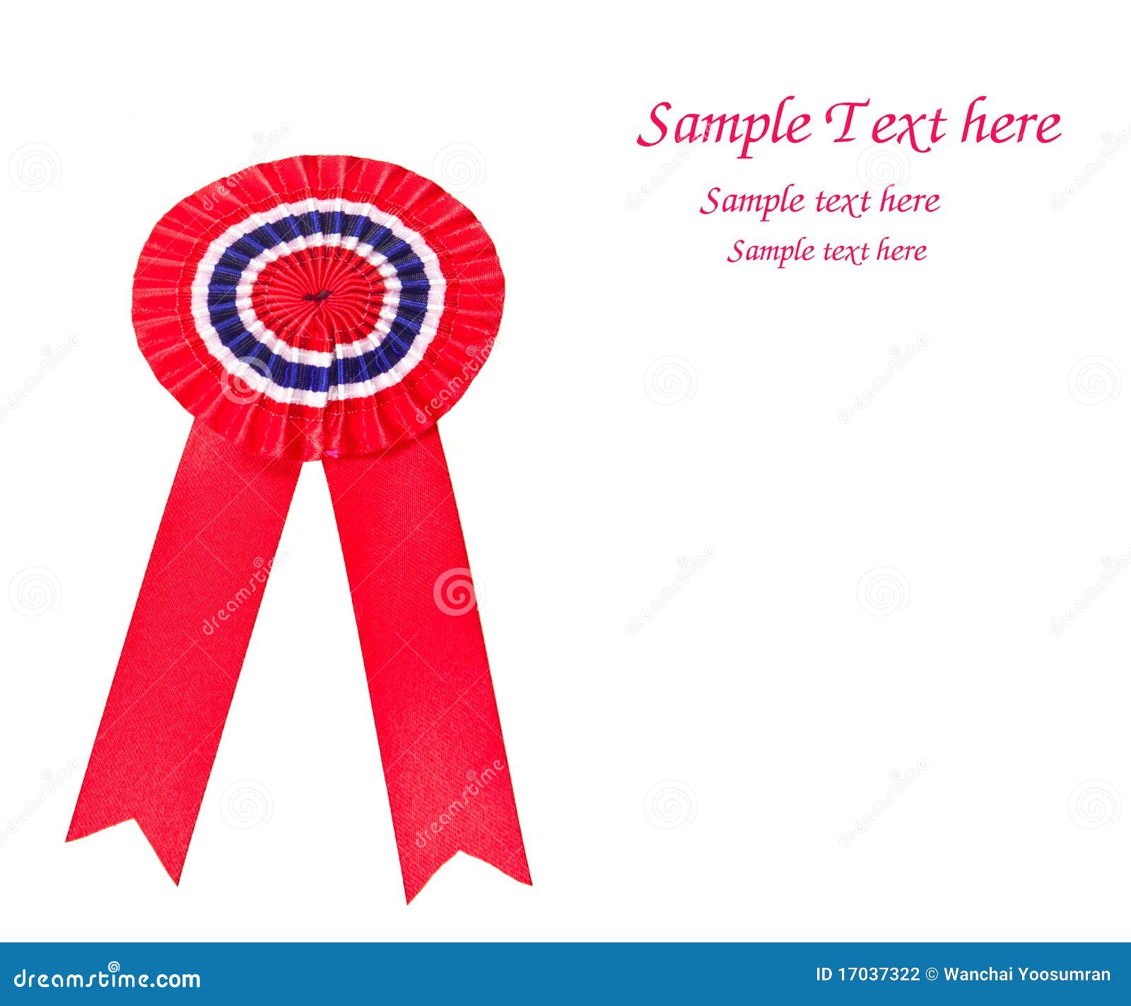 Red award ribbon stock photo. Image of award, championship - 17037322