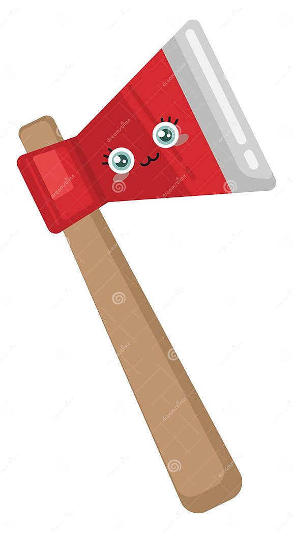 Red Ax, Illustration, Vector Stock Vector - Illustration of ...