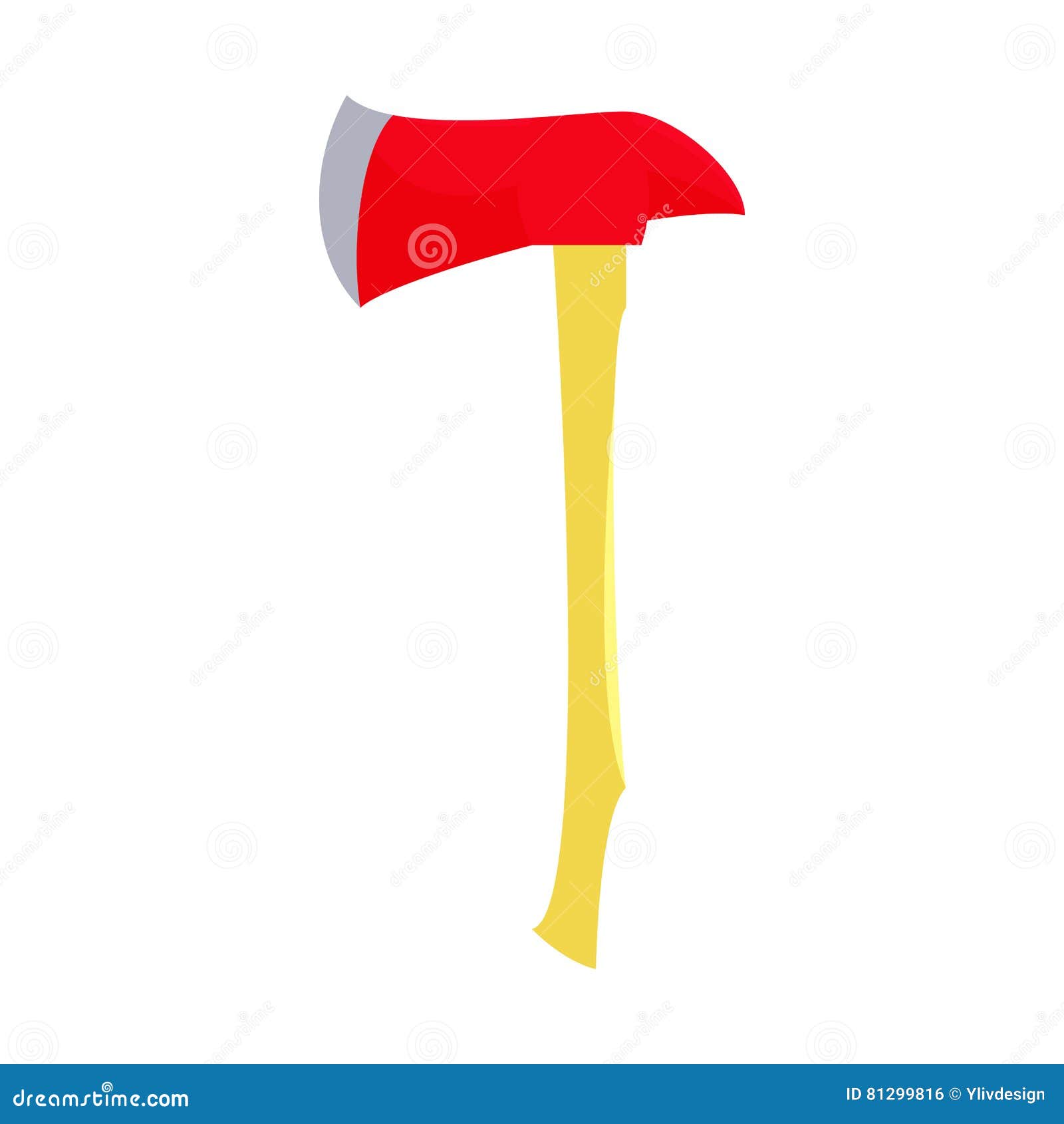 Red Axe Icon in Cartoon Style Stock Vector - Illustration of ladder ...