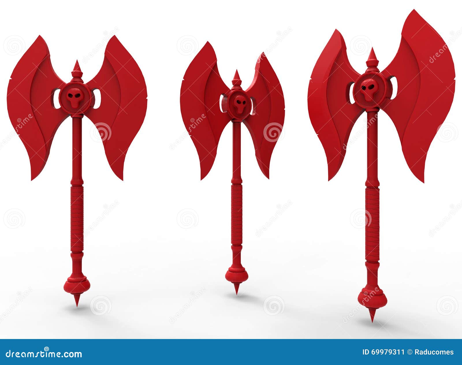 Red axes illustration stock illustration. Illustration of axes - 69979311