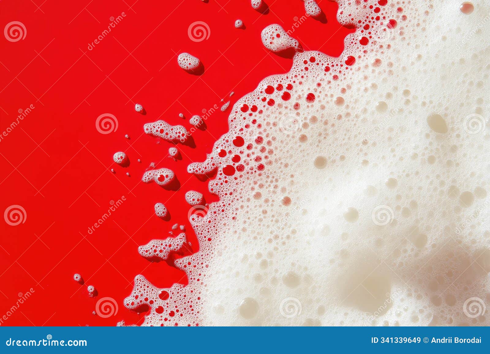 Red Backdrop Highlighting Beautiful Bubble Textures. Stock Illustration ...