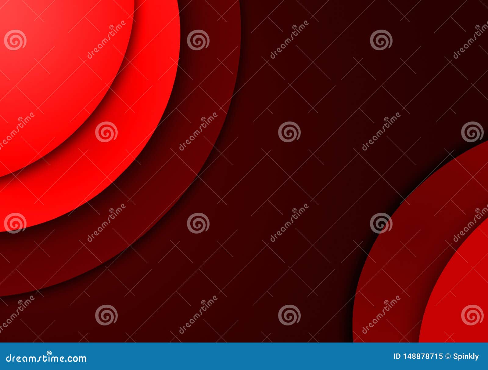 Red Background with Circular Shape Designs Stock Illustration ...