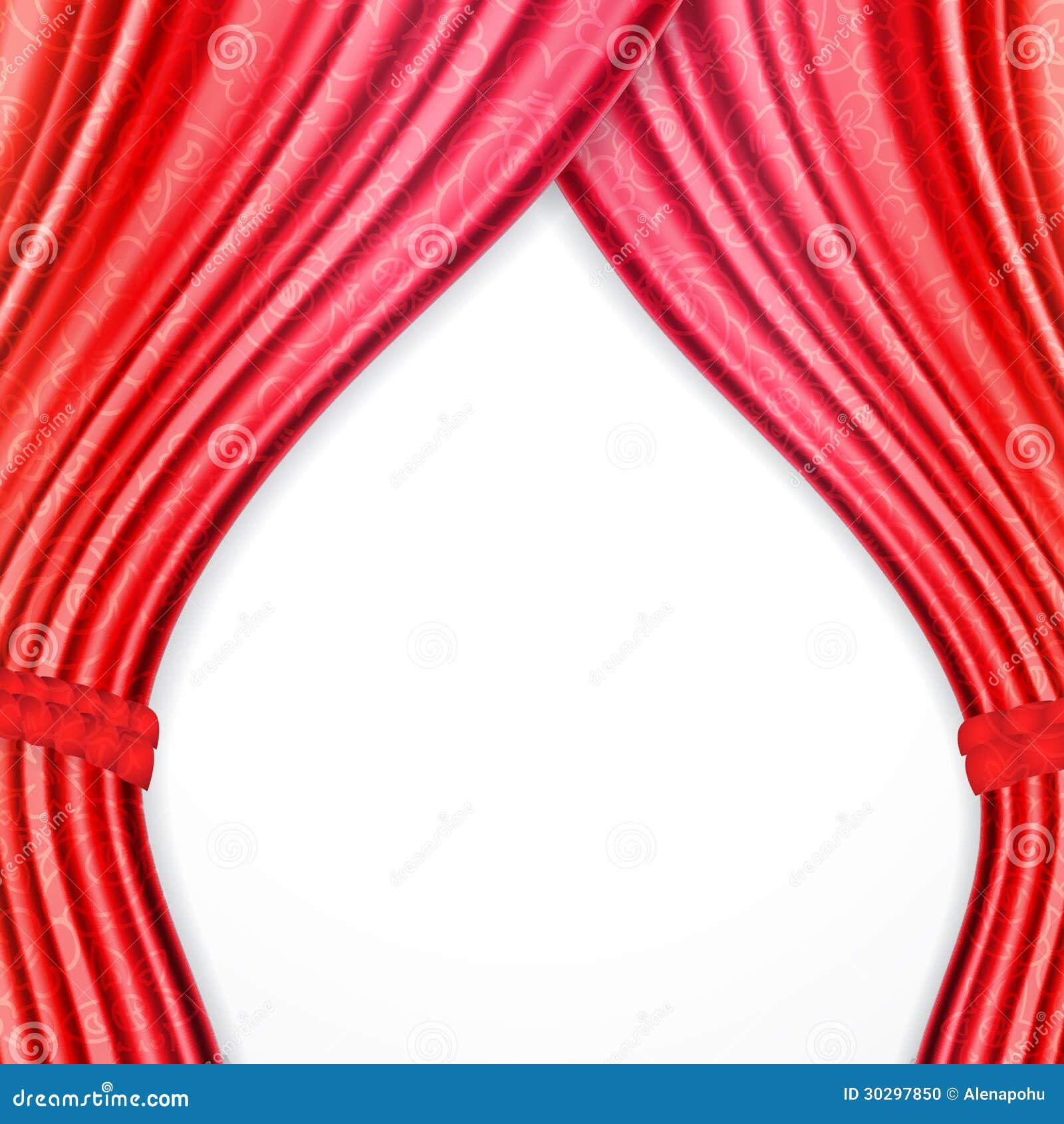 Red Background with Opera Curtains Stock Vector - Illustration of ...
