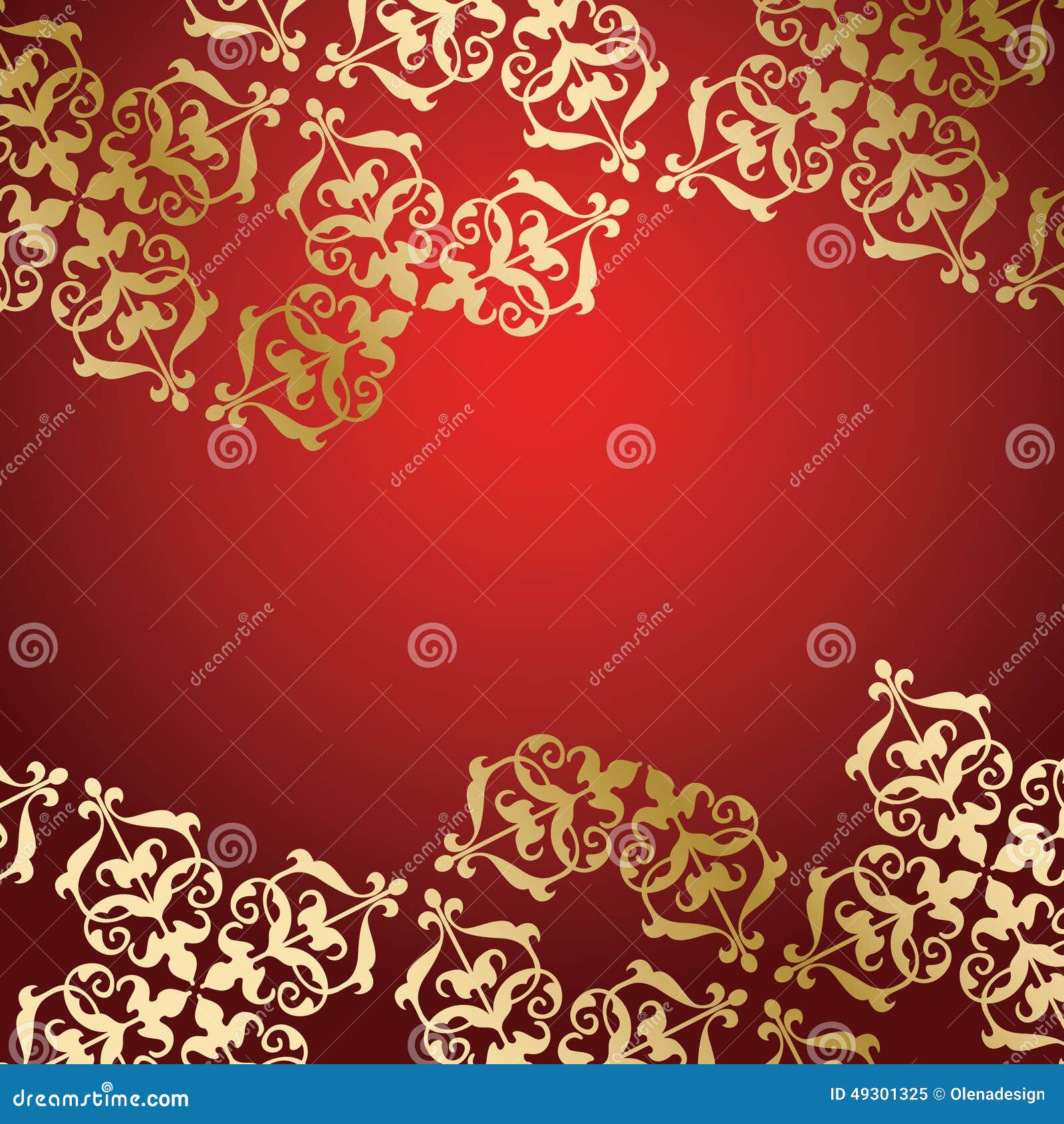 Red Vector Background with Decorative Ornament Stock Vector ...