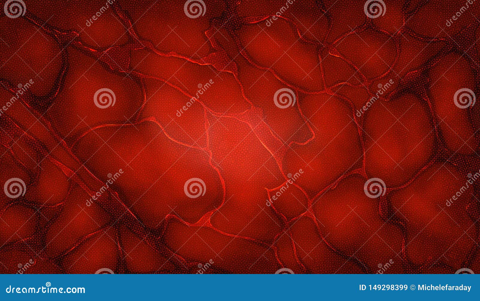 Red Background Designed with Ruby Stone Vein Style. Textured with a ...