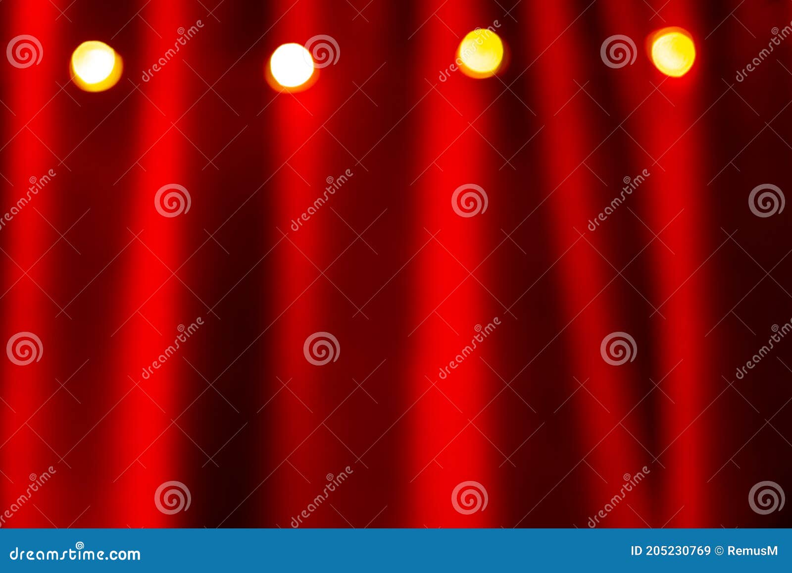 Red Background with Dim Lights. Stock Image - Image of lights ...